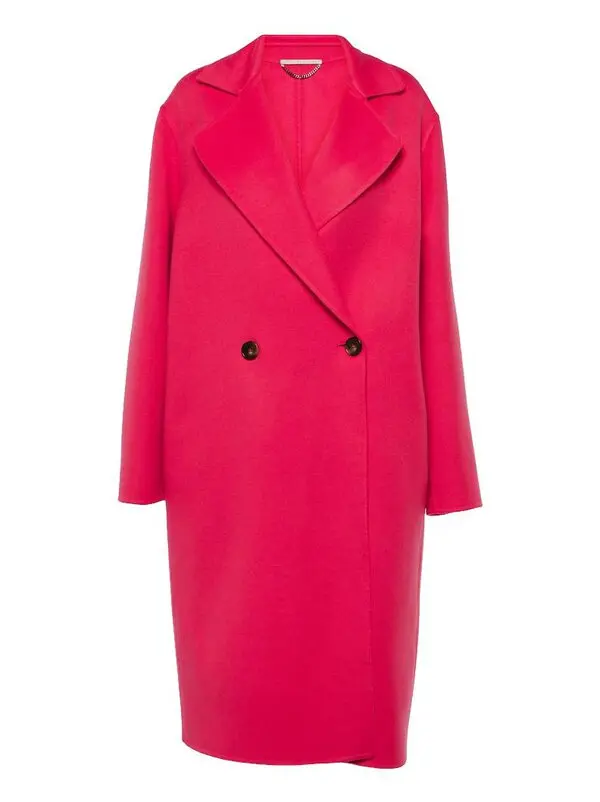 Stella McCartney Double-breasted Wool Coat - Pink