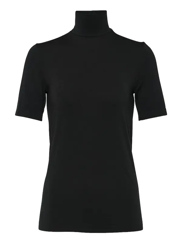 Wolford Aurora Turtleneck Top - Black