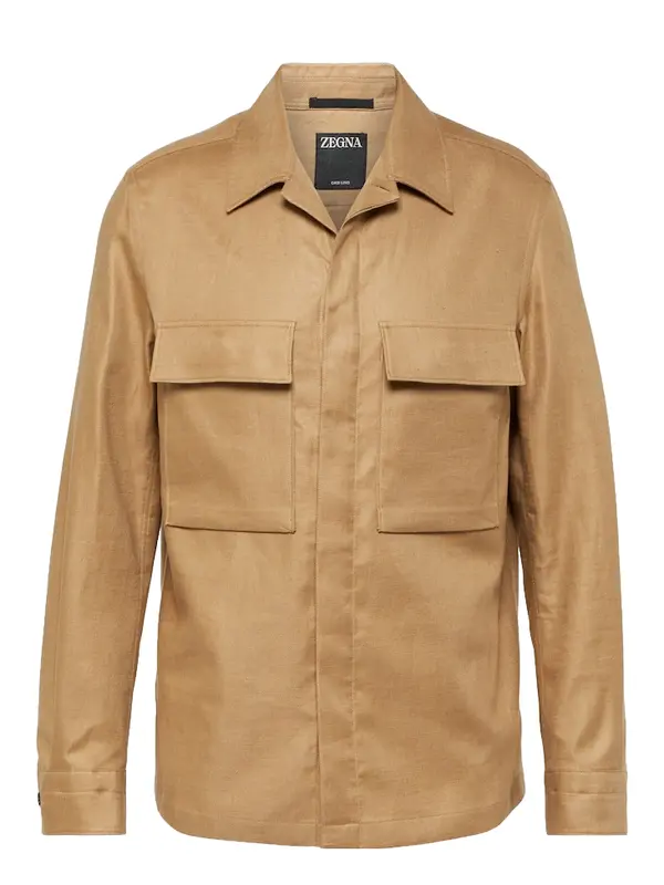 Zegna Linen Overshirt - Beige