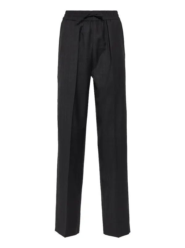 Isabel Marant Liska Virgin Wool Wide-leg Pants - Grey