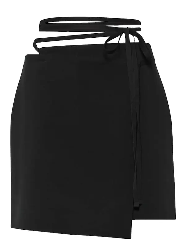 Sportmax Genny Wool-blend Wrap Skirt - Black