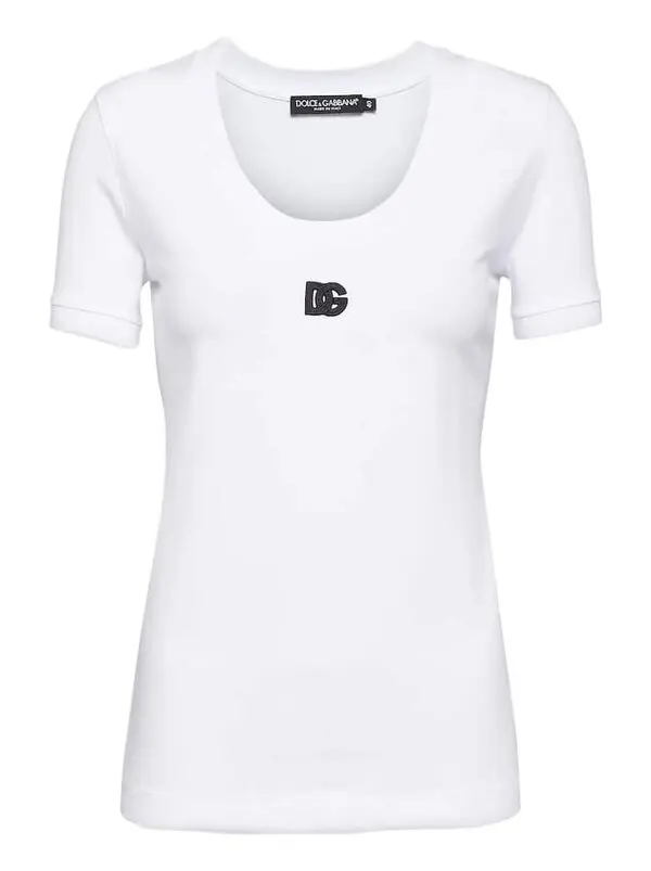 Dolce & Gabbana Logo Jersey T-shirt - White