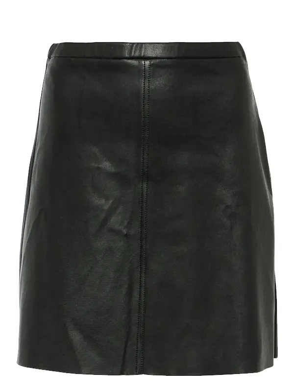 Stouls Lucie Leather Skirt - Black