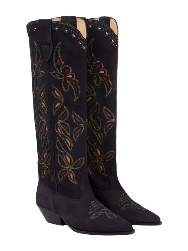 Isabel Marant Étoile Denvee Suede Boots - Black