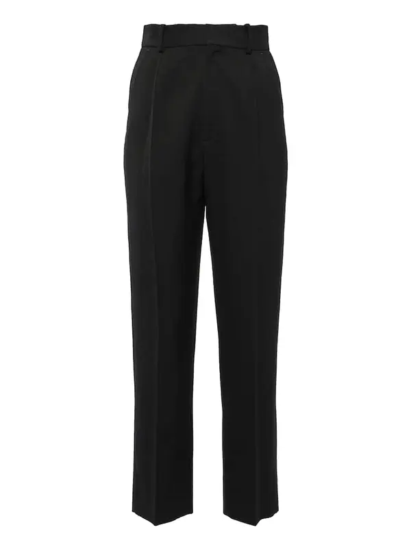 Victoria Beckham High-rise Straight Pants - Black