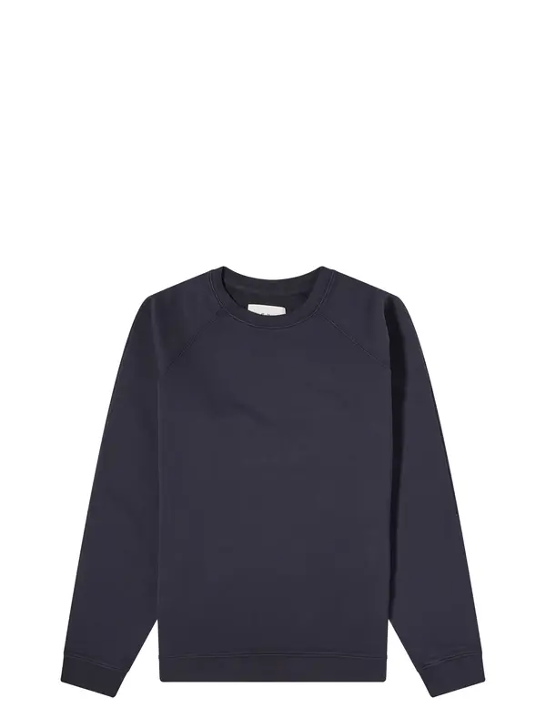 Folk Rivet Crew Sweatshirt - Navy