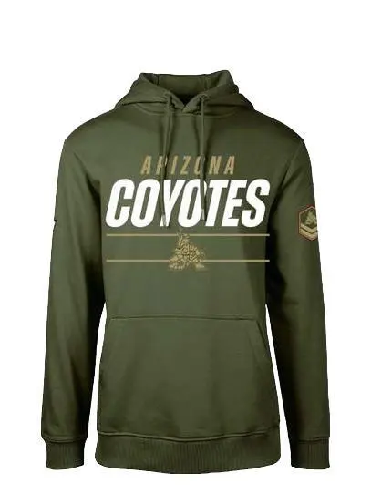 LEVELWEAR Arizona Coyotes Fleece Pullover Hoodie - Olive