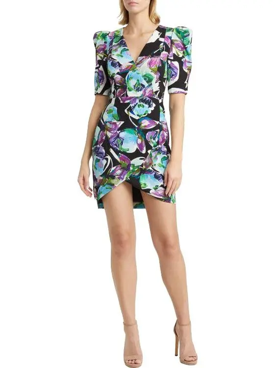Black Halo Neyda Floral Print Sheath Dress - Secret Grove