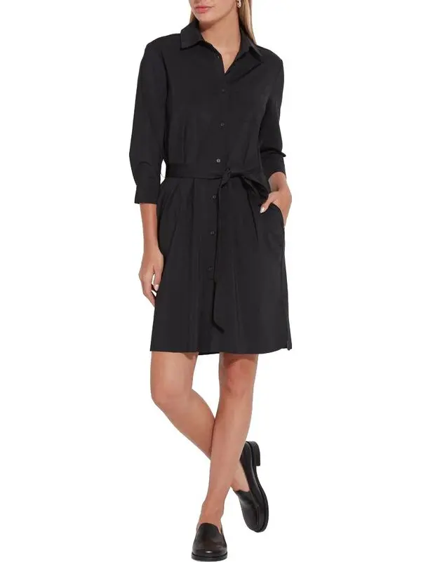 Lyssé Essentials Schiffer Shirt Dress - Black