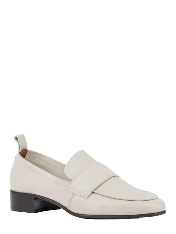 Aquatalia Shivani Weatherproof Leather Loafer - Ivory