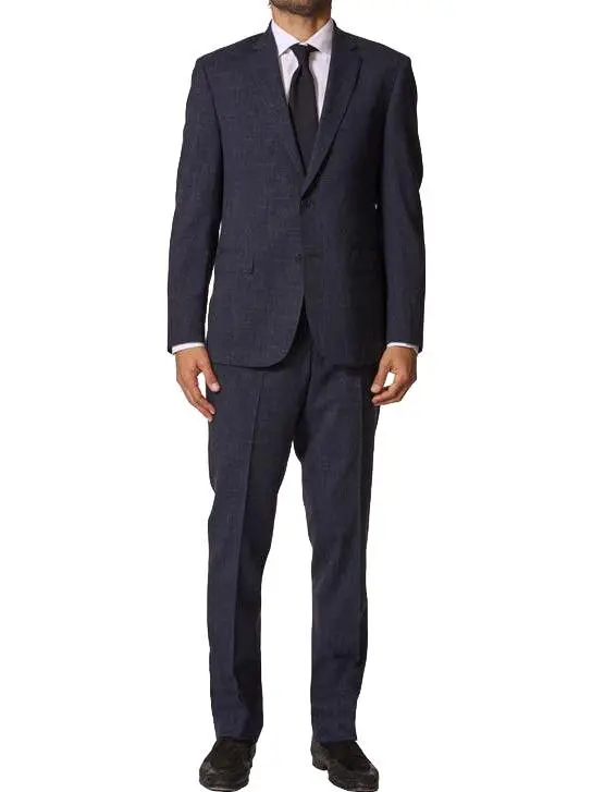 Jb Britches Sartorial Classic Fit Wool & Linen Suit - Navy
