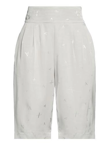 Armani Exchange High Waisted Viscose Printed Shorts - Light Grey