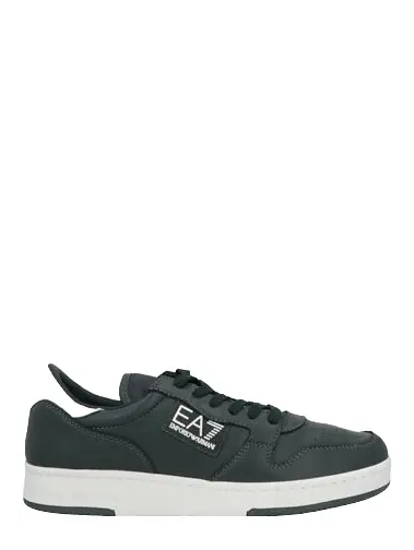 EA7 Leather Low-top Sneakers - Green