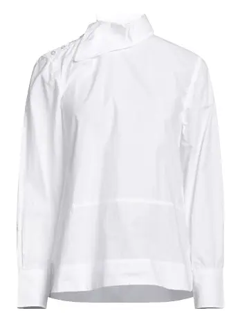 GANNI Organic Cotton Poplin Top - White