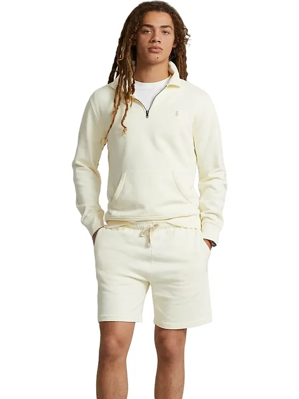 Ralph Lauren 6.5-inch Loopback Fleece Short - Clubhouse Cream