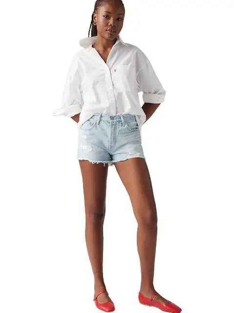 LEVI'S 501 Original Fit High Rise Denim Shorts - Promise Me