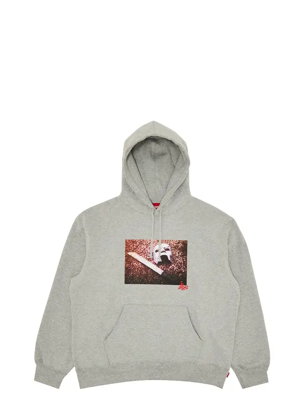 Supreme Mf Doom Hooded Sweatshirt - Grey
