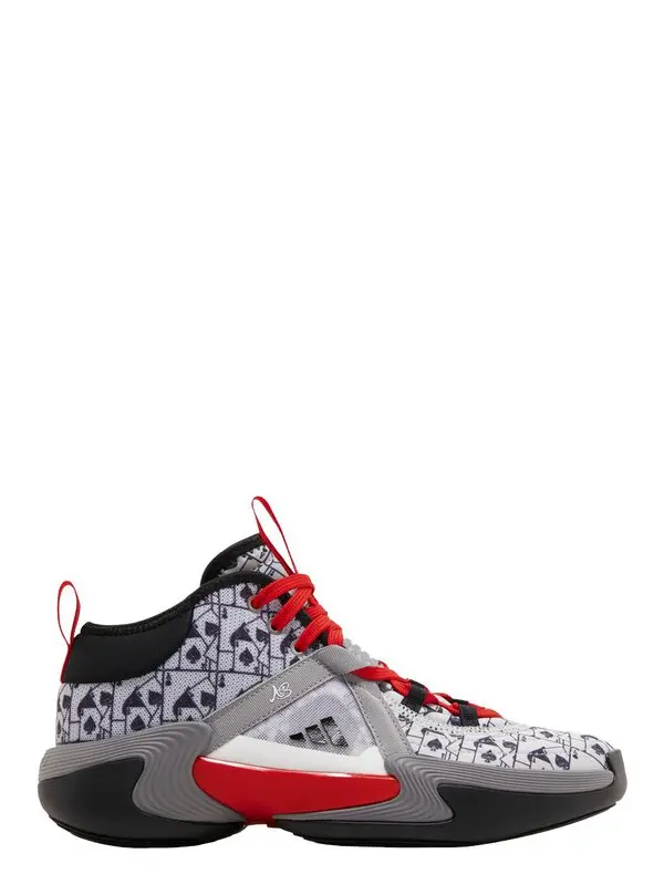 Adidas Candace Parker X Exhibit Select Mid 'queen Of Cards' Sneakers - Silver