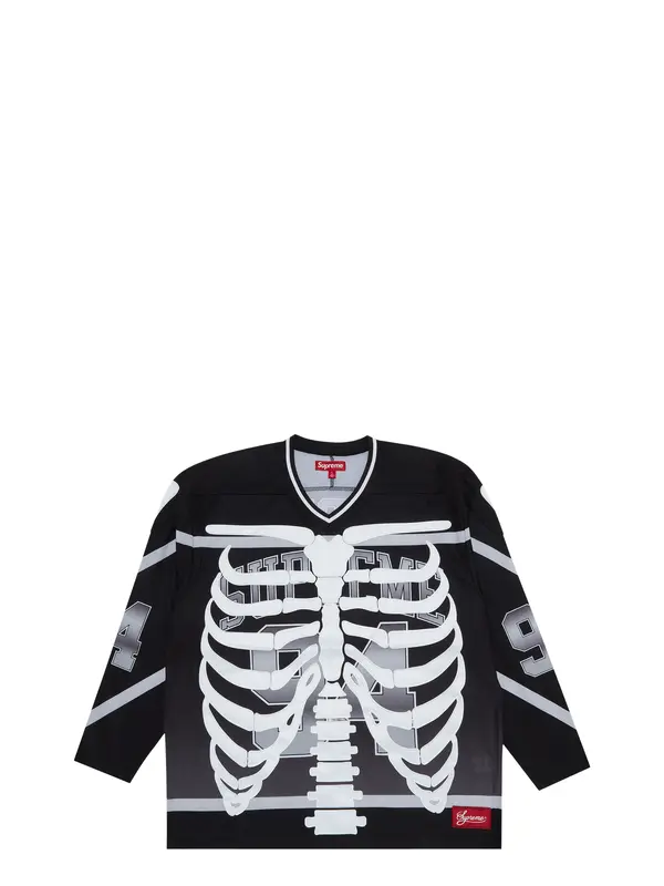 Supreme Bones Hockey Jersey - Black