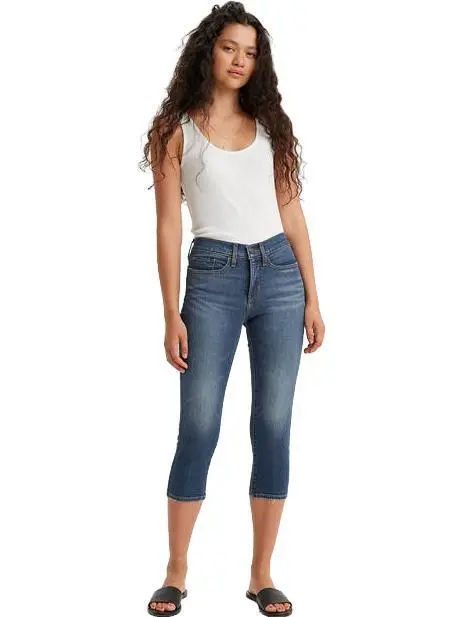 LEVI'S 311 Shaping Skinny Capri Jeans - Dark Wash
