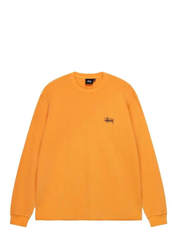 StÜssy Basic Stock Long-sleeve Thermal 'apricot - Orange