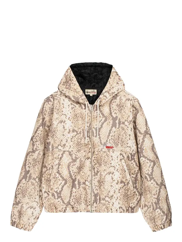 StÜssy Canvas Insulated Work Jacket - Tan