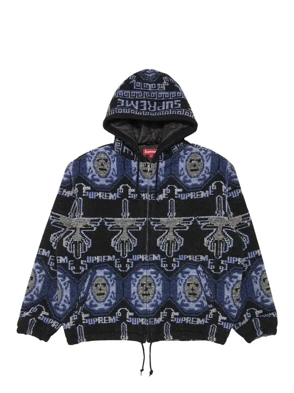 Supreme Woven Hooded Jacket - Blue