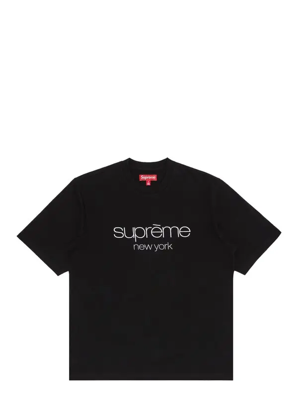 Supreme Classic Logo Short-sleeve Top - Black