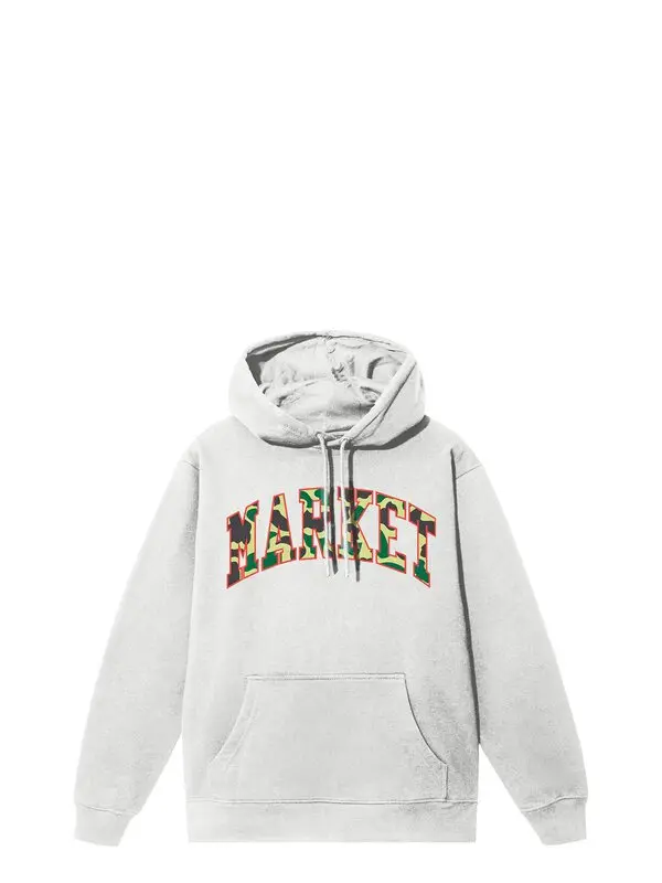 MARKET Reverse Duck Camo Hoodie - Grey