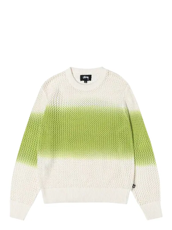StÜssy Pigment Dyed Loose Gauge Sweater - Green