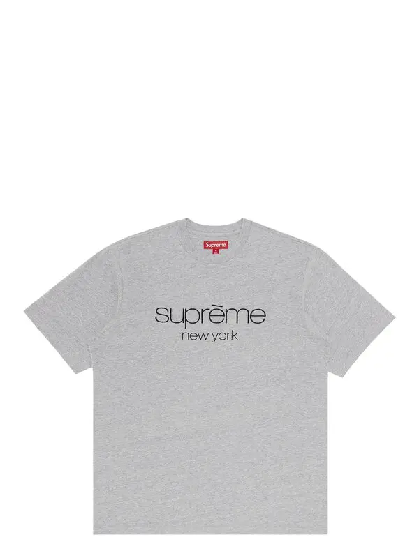 Supreme Classic Logo Short-sleeve Top 'heather - Grey