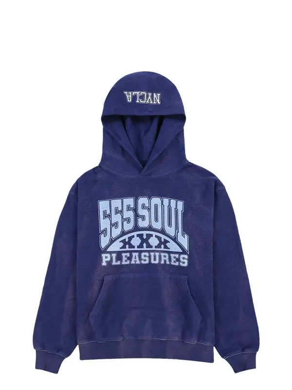 PLEASURES 53x Inside Out Hoodie - Blue
