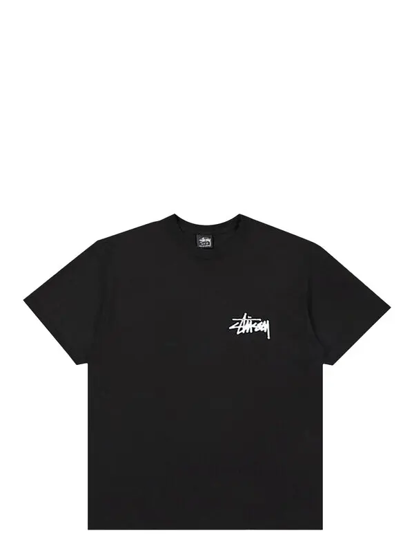 StÜssy Old Phone Pigment Dyed T-shirt - Black