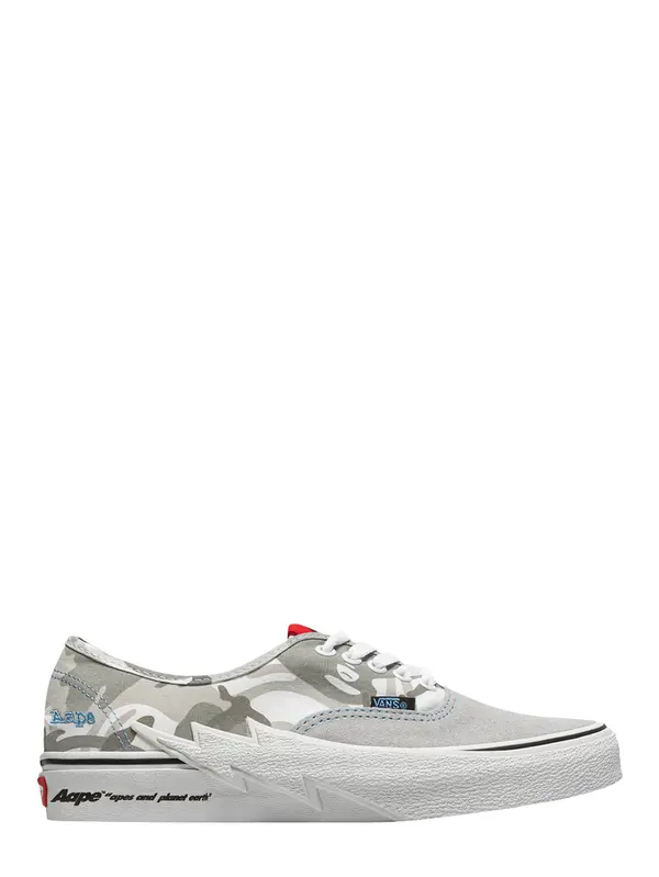 VANS Aape X Authentic Bolt Camo Sneakers - Grey