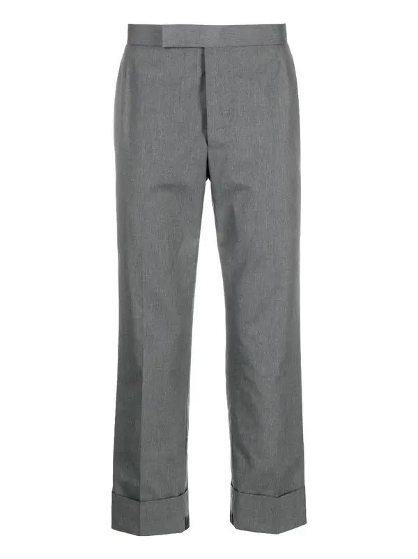Thom Browne Fit 1 Gg Backstrap Trousers - Grey