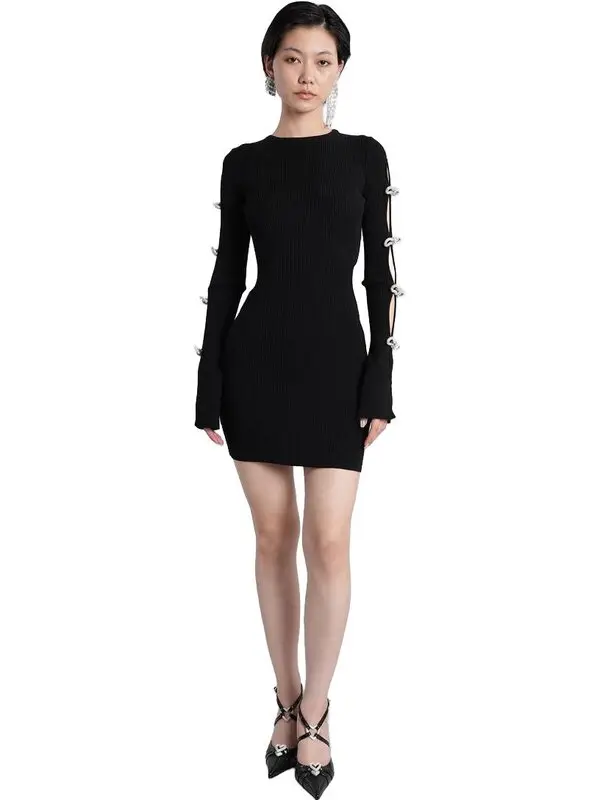 Mach & Mach Mini Dress - Black