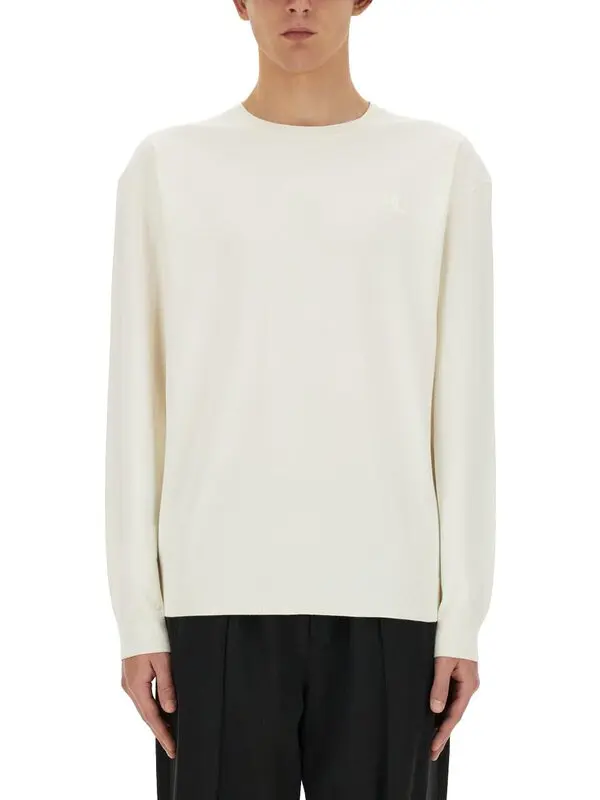 Helmut Lang Jersey With Logo - White