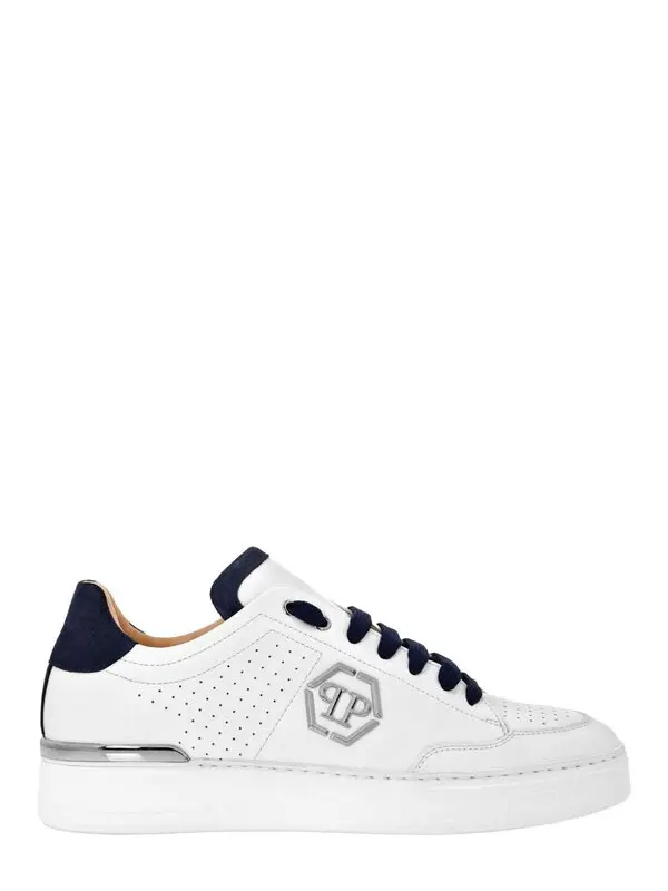 Philipp Plein Logo-appliqué Lace-up Sneakers - White