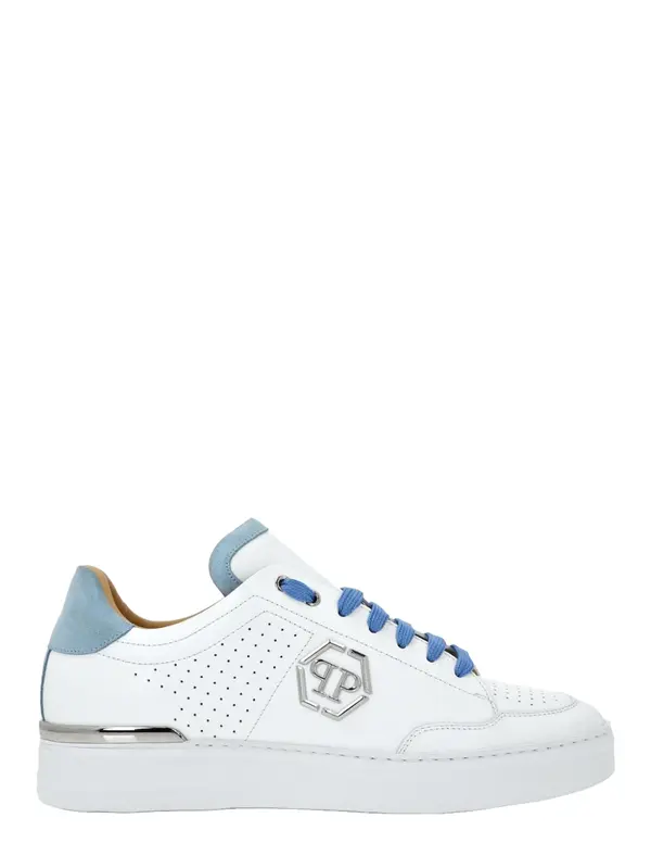 Philipp Plein Hexagon Panelled Low-top Sneakers - White