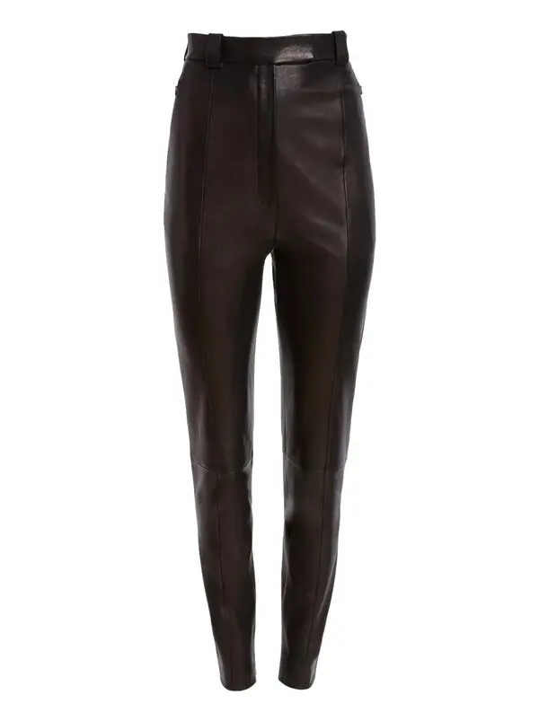 Khaite Waylin High-waisted Trousers - Brown