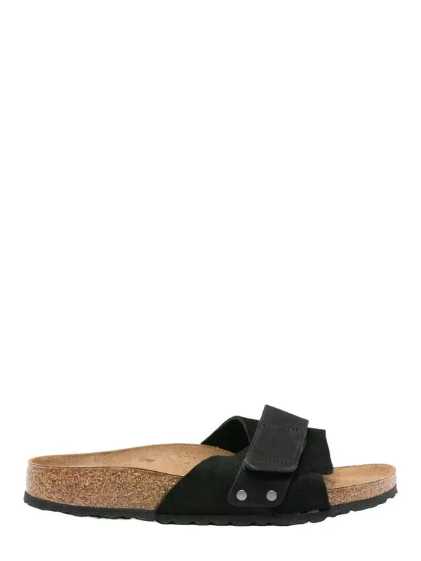 BIRKENSTOCK Oita Suede Slides - Black