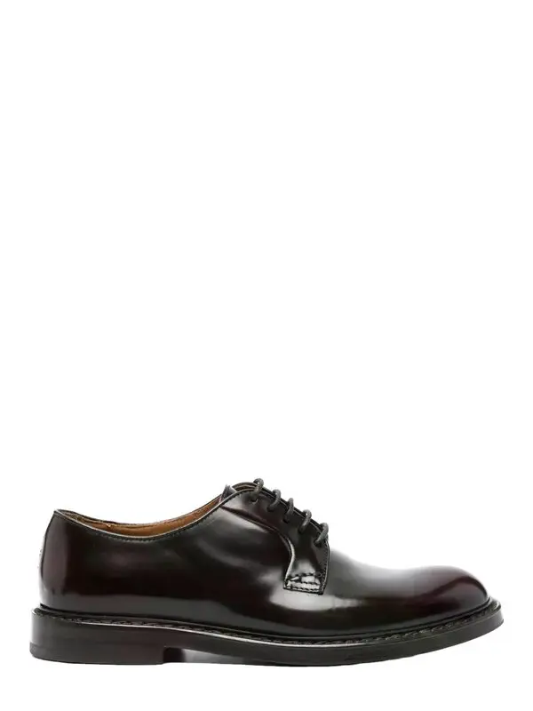 DOUCAL'S Panelled Leather Derby Shoes - Brown