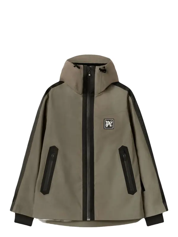 Palm Angels Reflective Hooded Ski Jacket - Grey