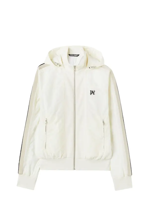 Palm Angels Monogram-embroidered Track Jacket - White