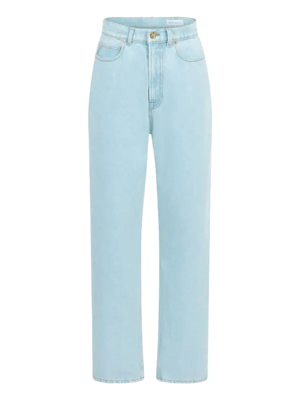 Nina Ricci Logo-patch Boyfriend Jeans - Blue