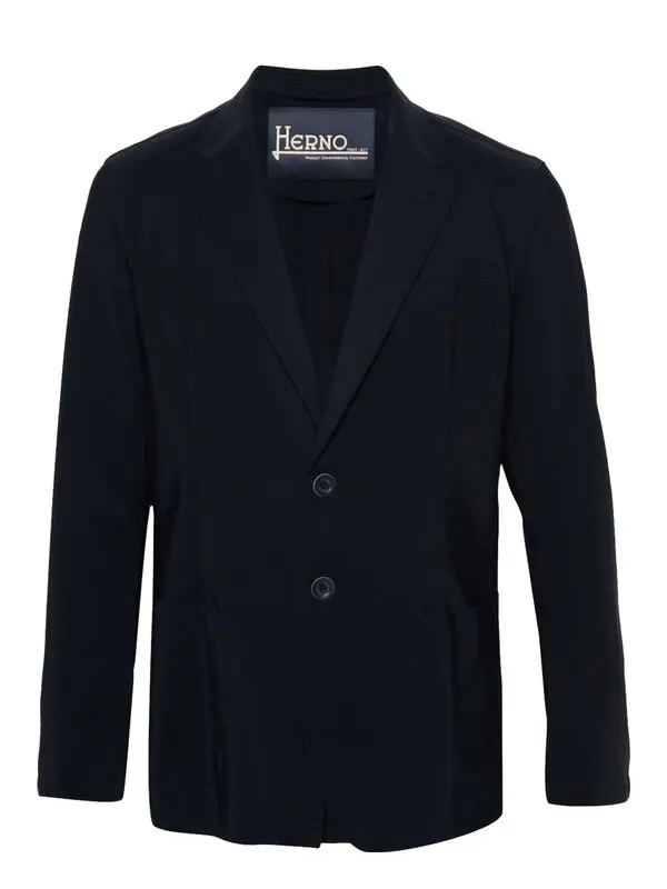 Herno Single-breasted Blazer - Blue