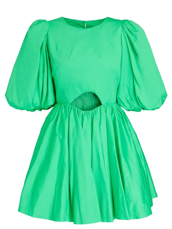 Aje Colette Cutout Mini Dress - Green