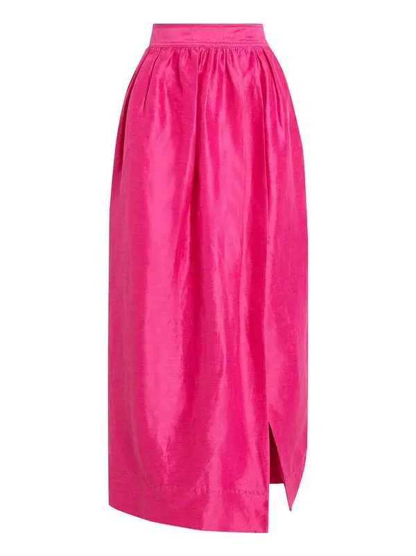 Aje Mirabelle Wrap-effect Maxi Skirt - Fuchsia