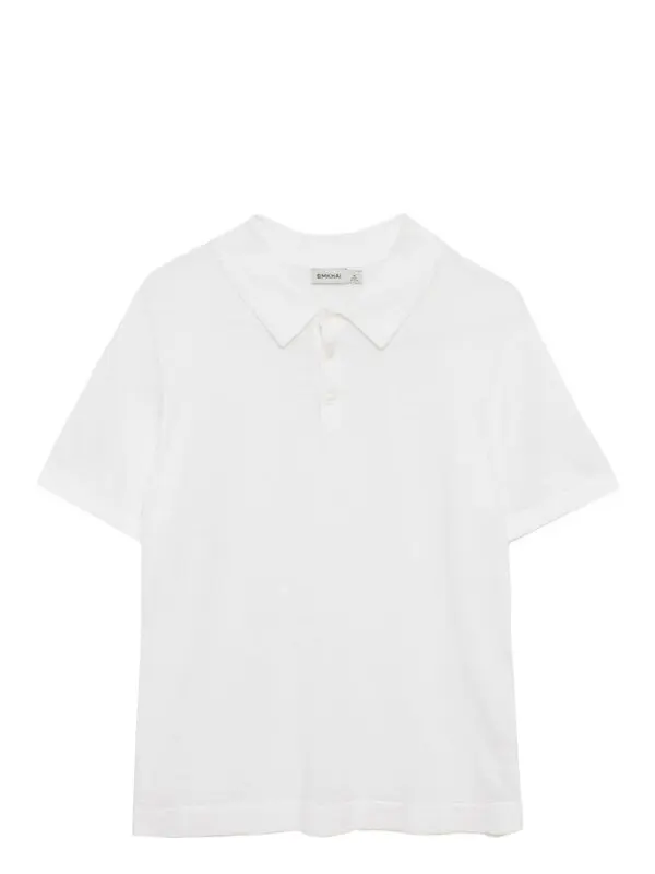 Simkhai Barron Cotton Polo Shirt - White
