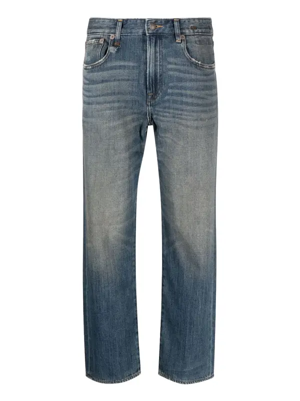 R13 Mid-rise Boyfriend Jeans - Blue
